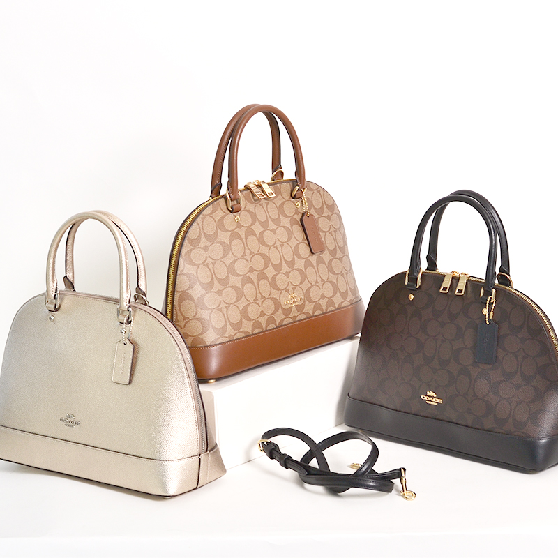 Coach Sierra Satchel Signature Khaki Saddle 2 ETA 22nd Mar - Averand