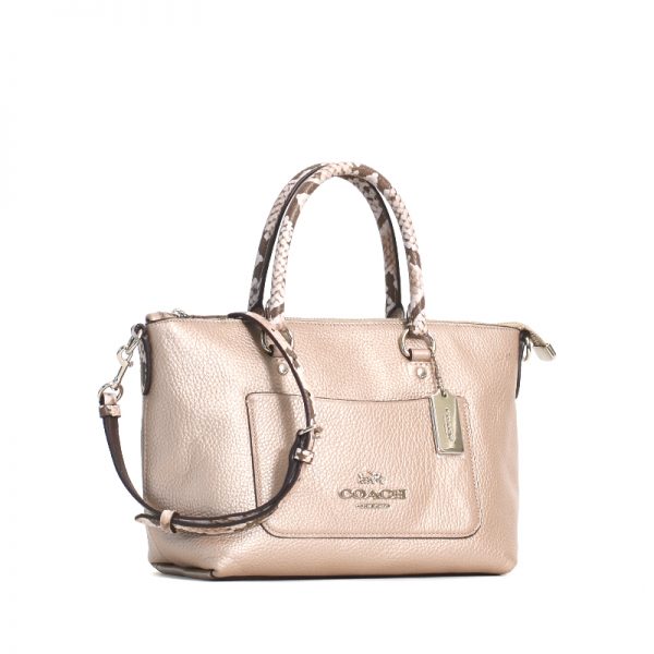 Coach Mini Emma Exotic Trim Platinum - Averand
