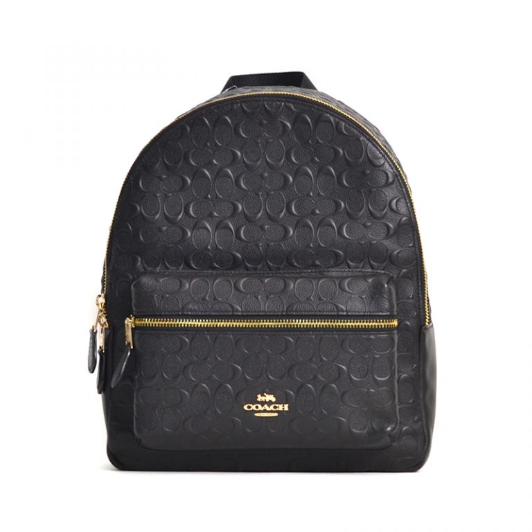 Coach Medium Charlie Backpack Signature Black - Averand
