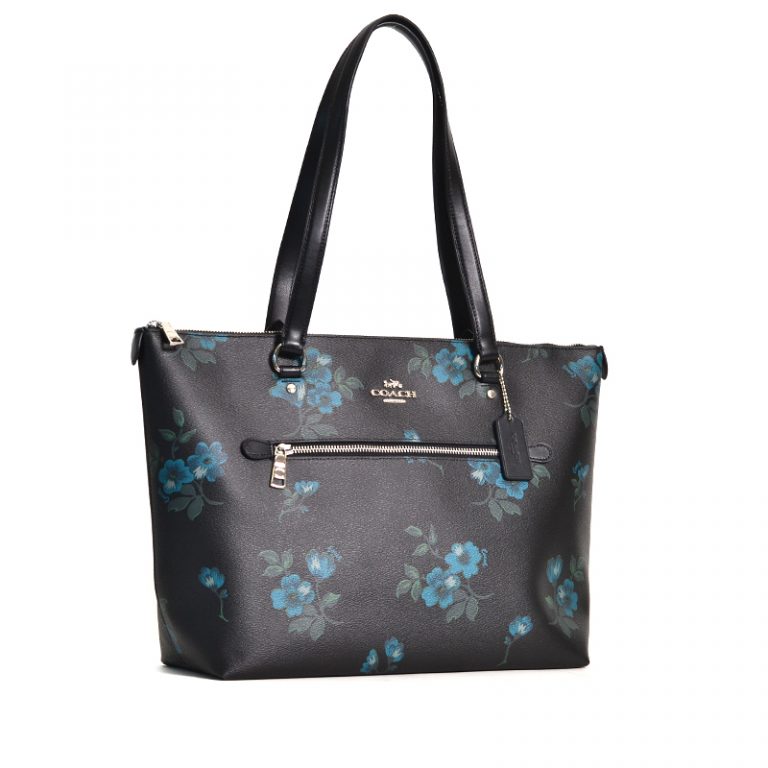 Coach Rowan Satchel Rose Bouquet Print Chalk Multi - Averand