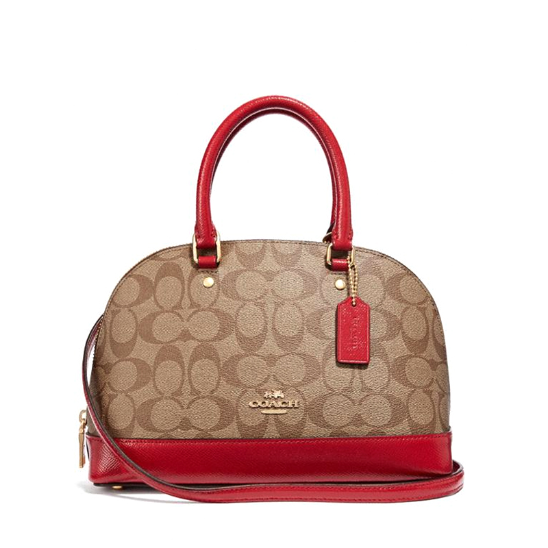 Coach Mini Sierra Signature Khaki True Red ETA 5th May - Averand