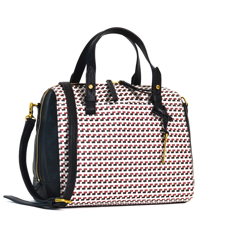 Fossil Rachel Satchel Brown Cream - Averand