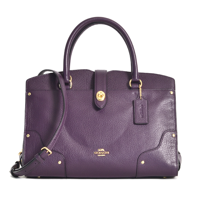 Coach Mercer Satchel 30 Aubergine - Averand