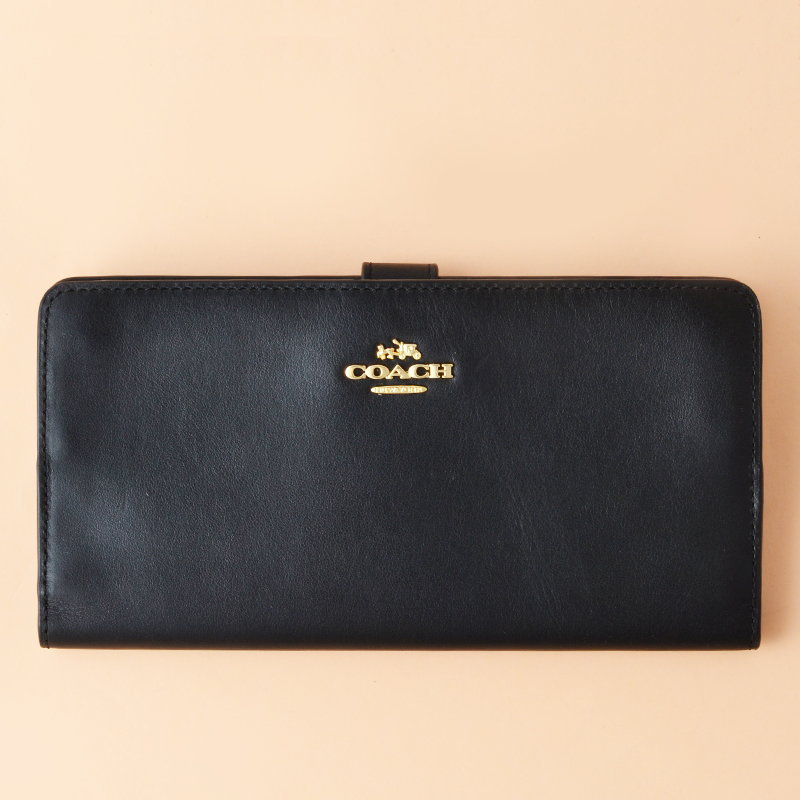 Coach Skinny Wallet Black - Averand