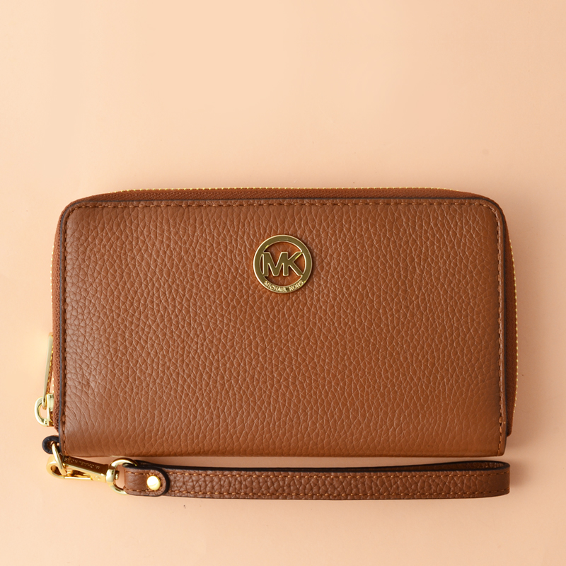 Michael Kors Fulton Large Flat Multifunction Phone Case Luggage - Averand