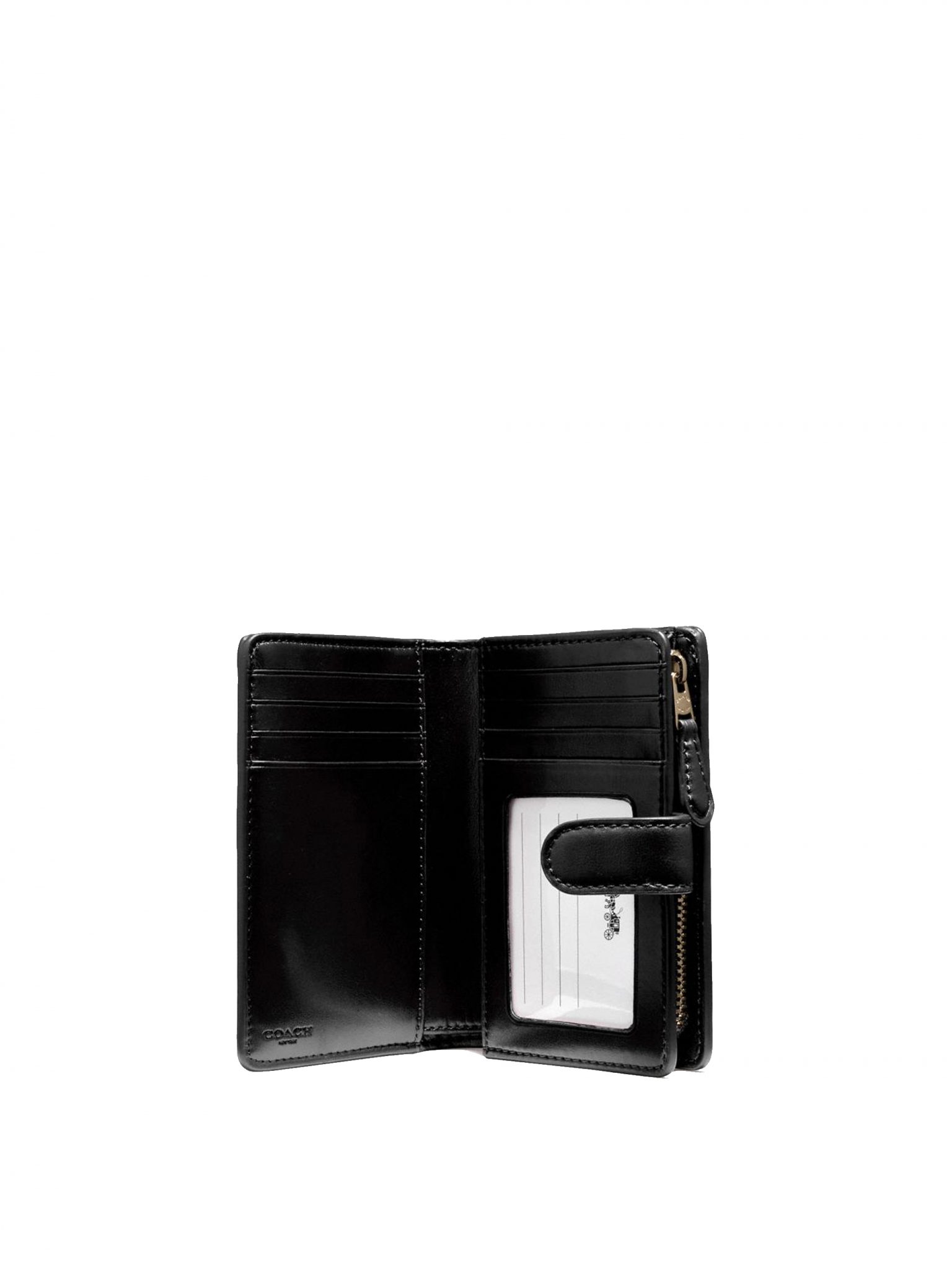 Coach Medium Corner Zip Wallet Signature Brown Black ETA 15th Mar - Averand