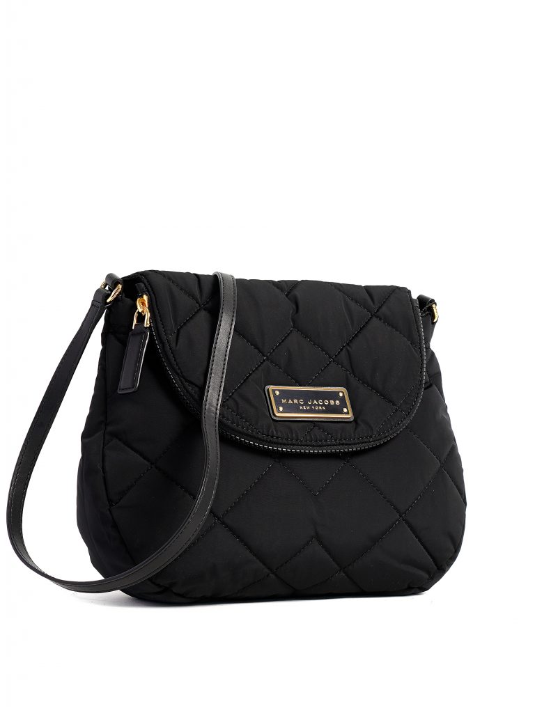 Marc Jacobs Quilted Nylon Medium Messenger Bag Black - Averand