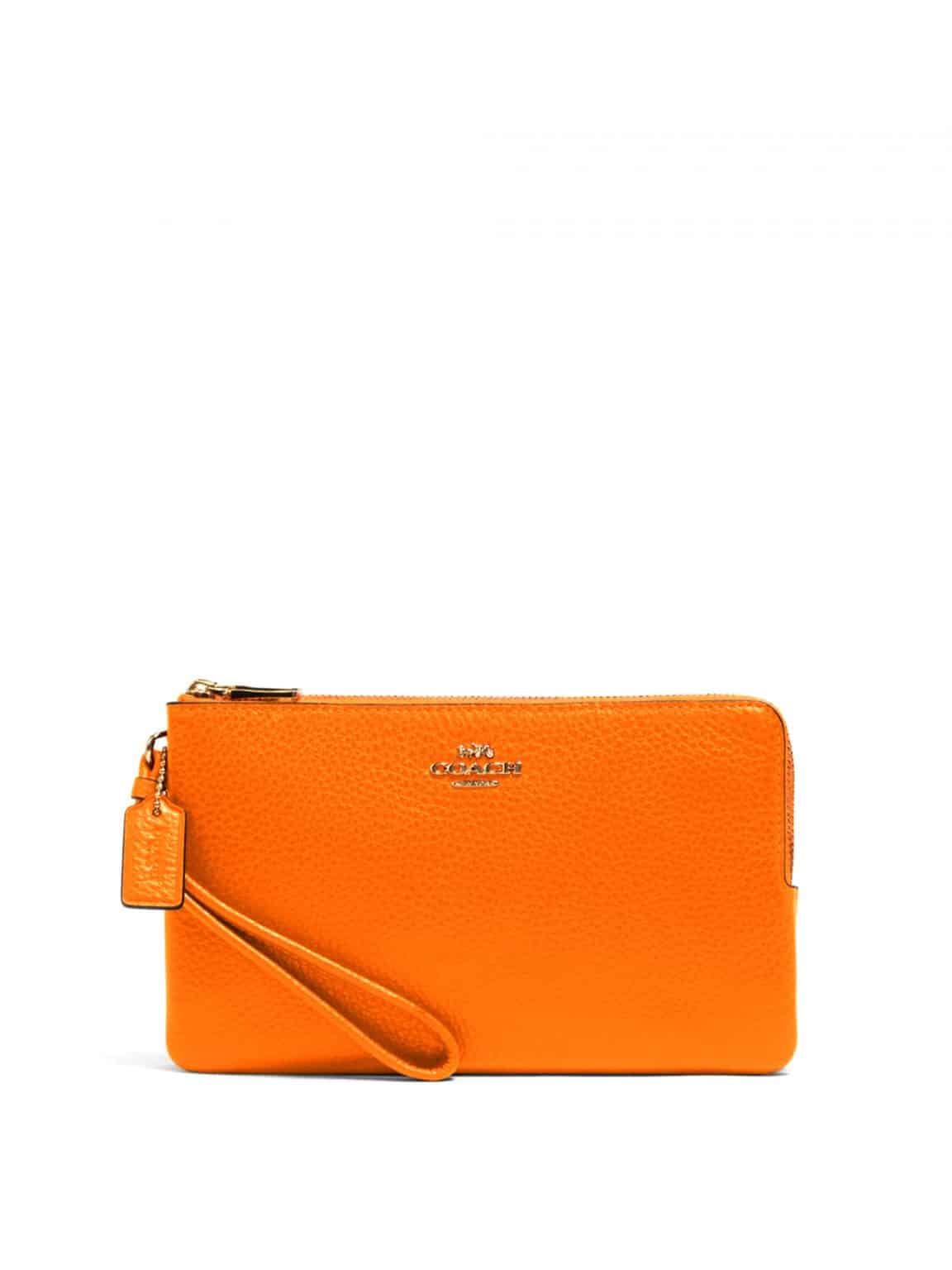 Coach Double Zip Wallet Butterscotch - Averand