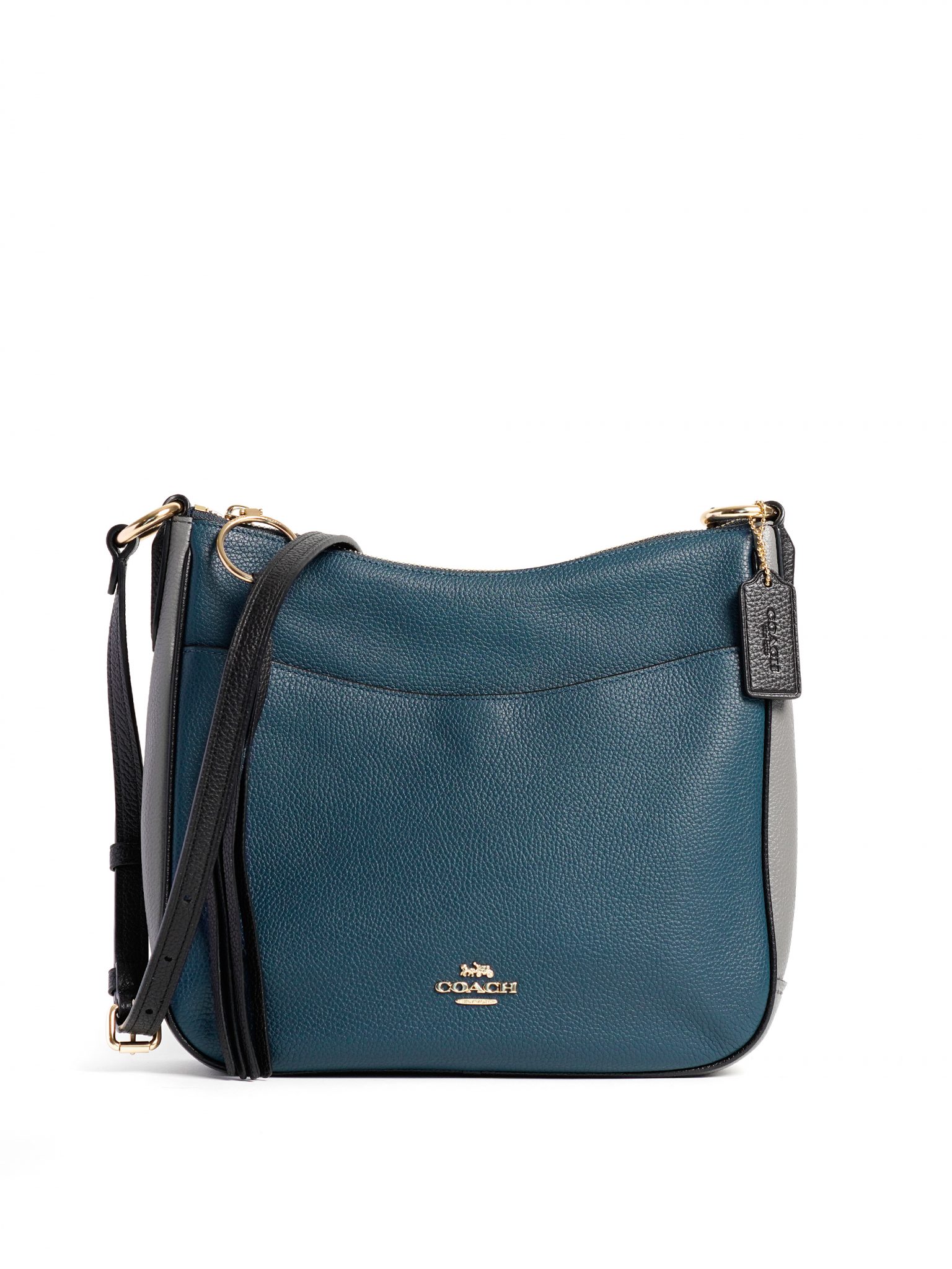 Coach Chaise Crossbody Colorblock Peacock Multi - Averand