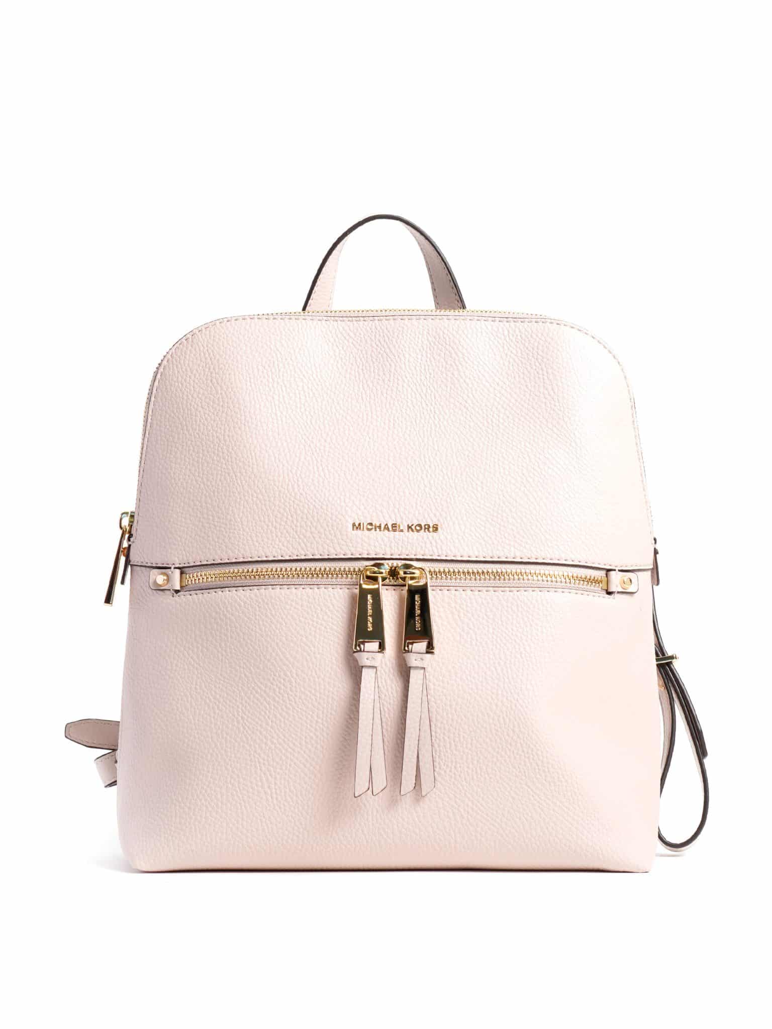 Michael Kors Rhea Zip Medium Slim Backpack Soft Pink - Averand