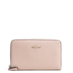 Coach Medium ID Zip Wallet Taupe - Averand
