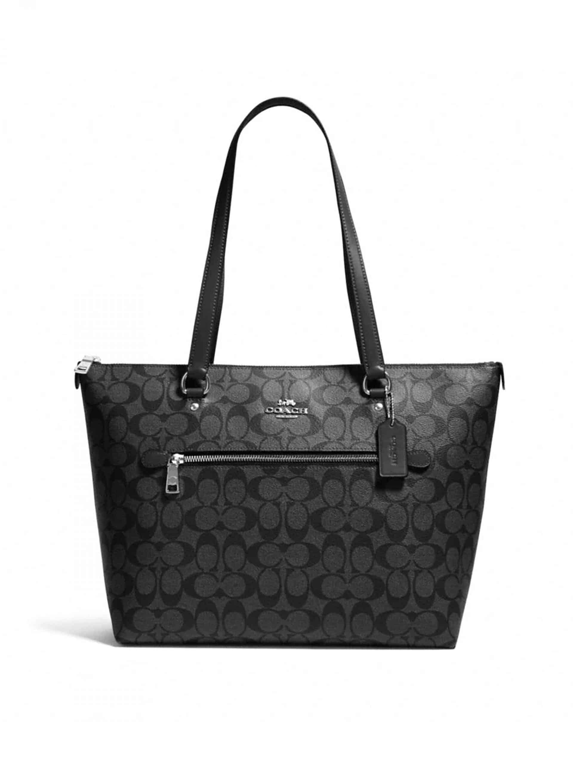 Coach Gallery Tote Signature Graphite Black - Averand