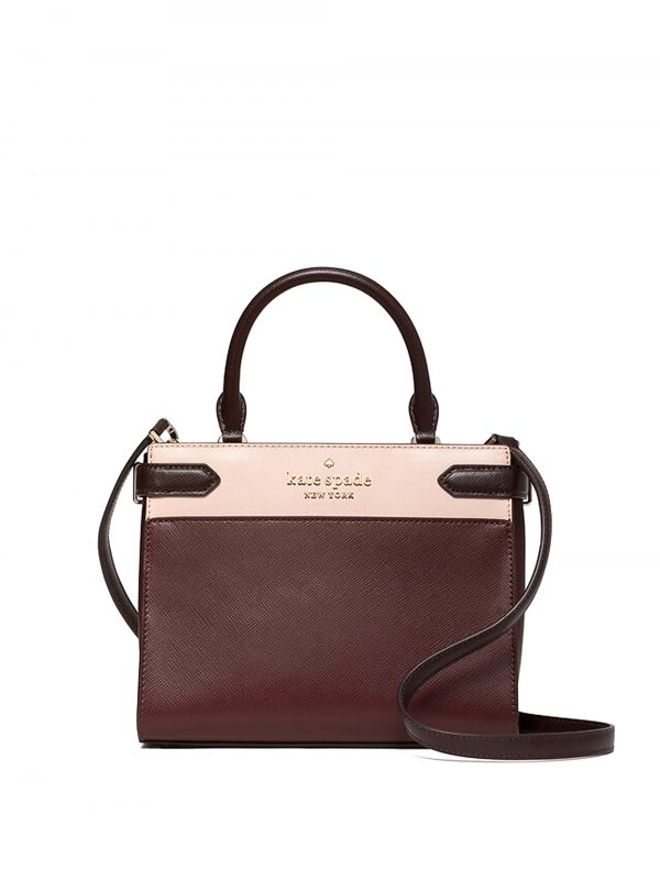 Kate Spade Staci Colorblock Small Satchel Rose Smoke Multi - Averand