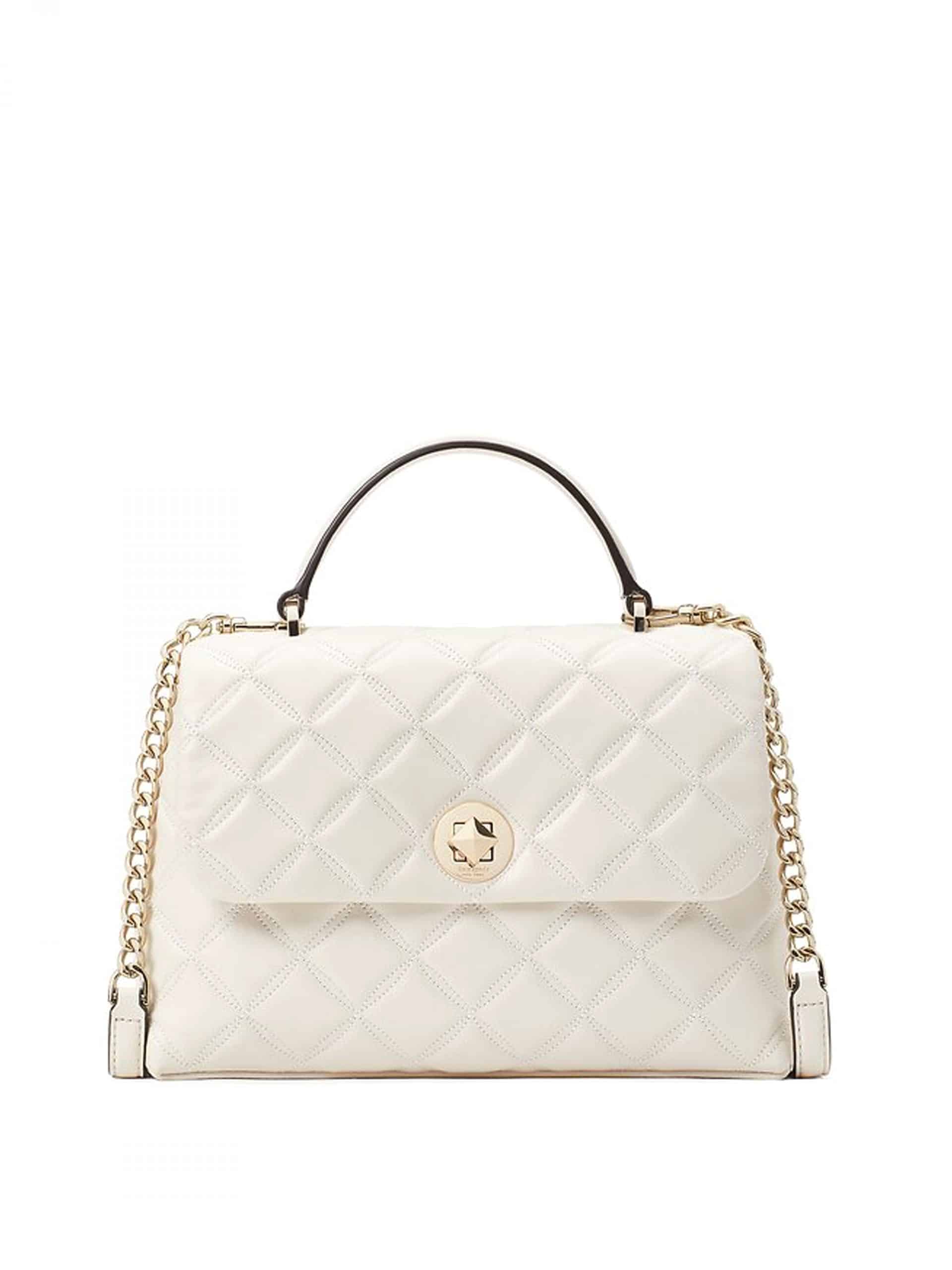 Kate Spade Natalia Top Handle Satchel Parchment ETA 21st Apr - Averand