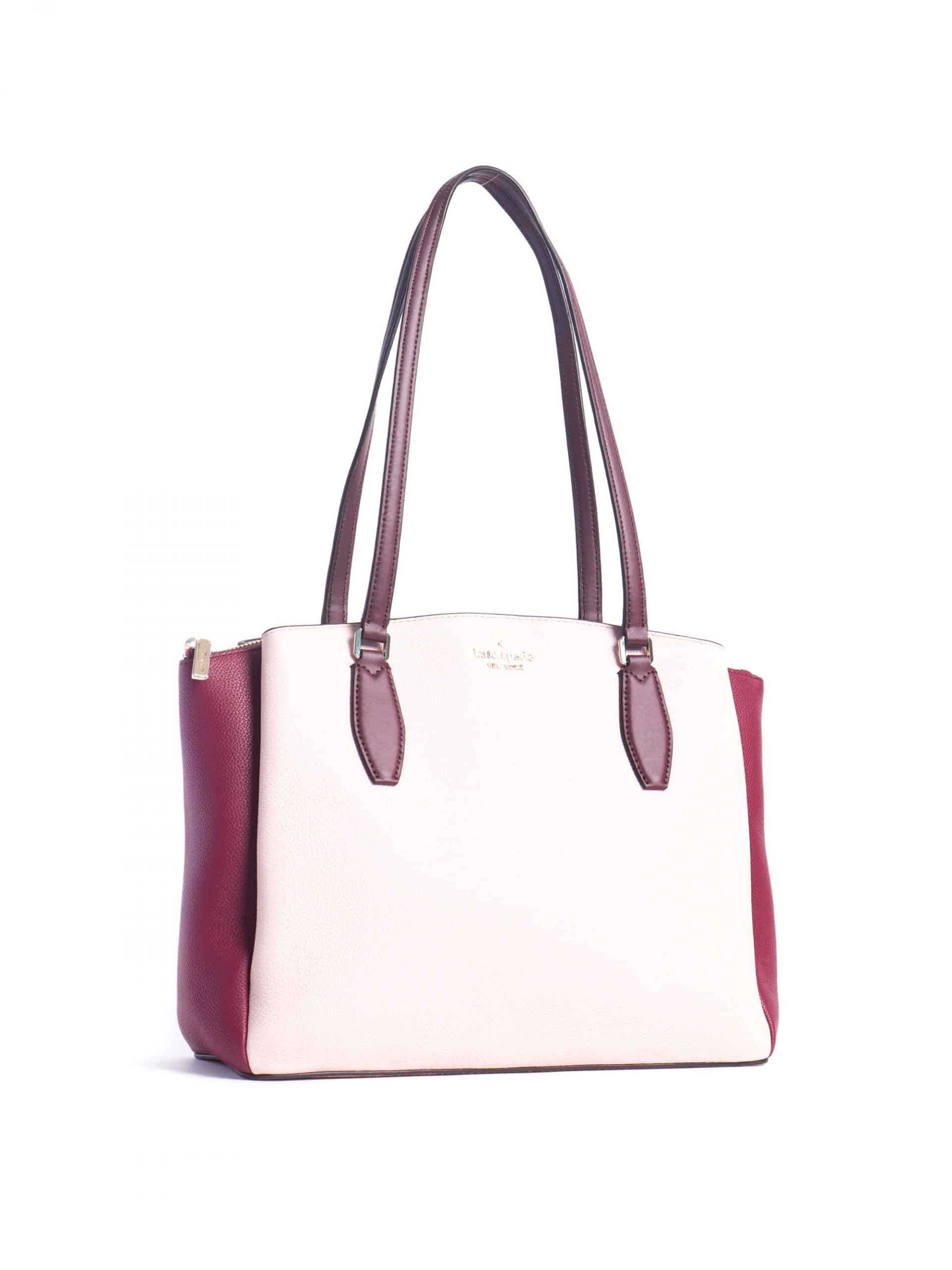Kate Spade Monet Colorblock Large Triple Compartment Tote Rose Smoke ...