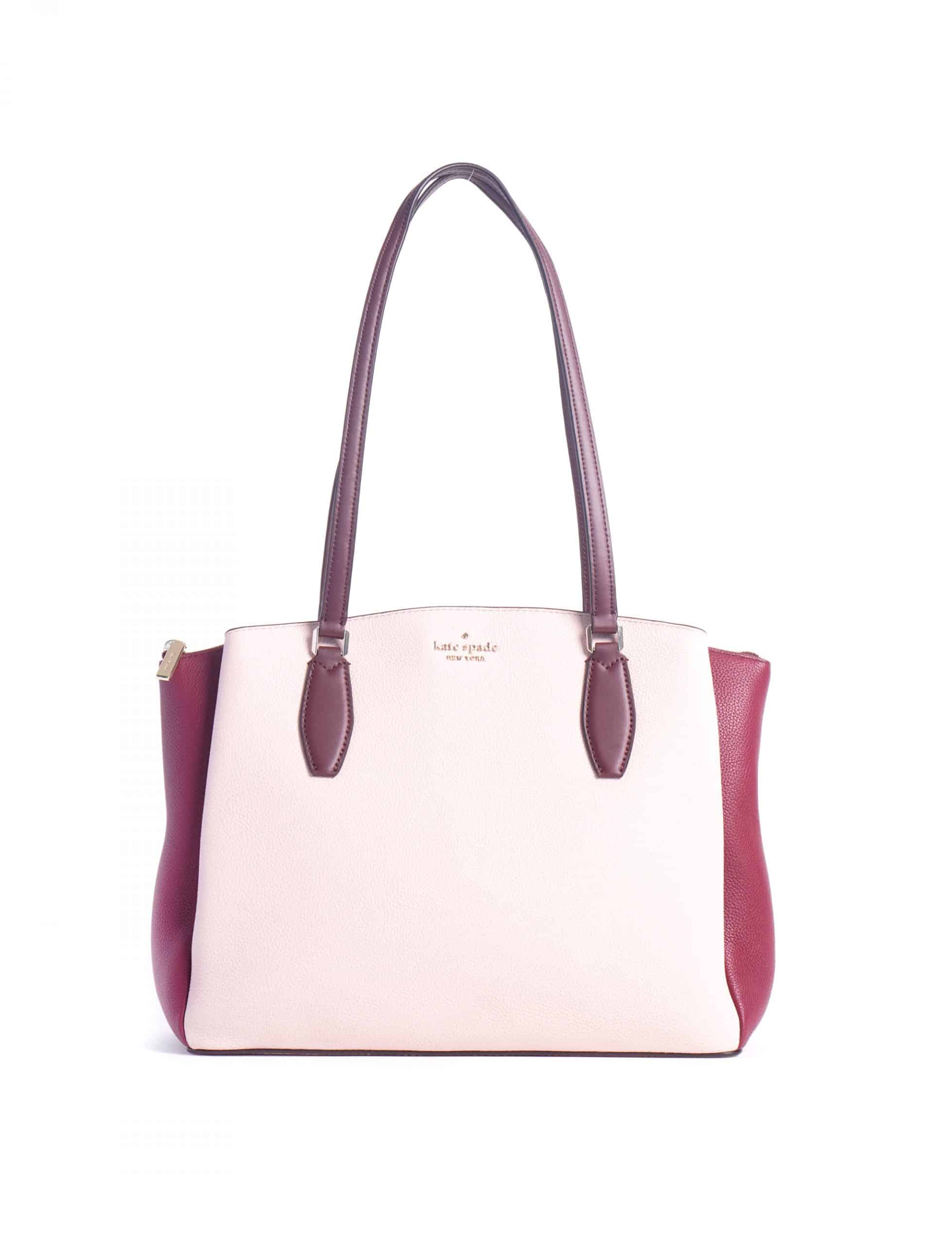 Kate Spade Monet Colorblock Large Triple Compartment Tote Rose Smoke ...