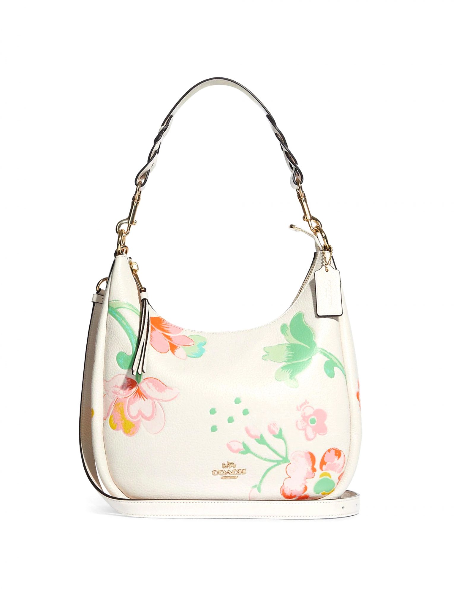 Coach Jules Hobo Dreamy Land Floral Print Chalk Multi - Averand