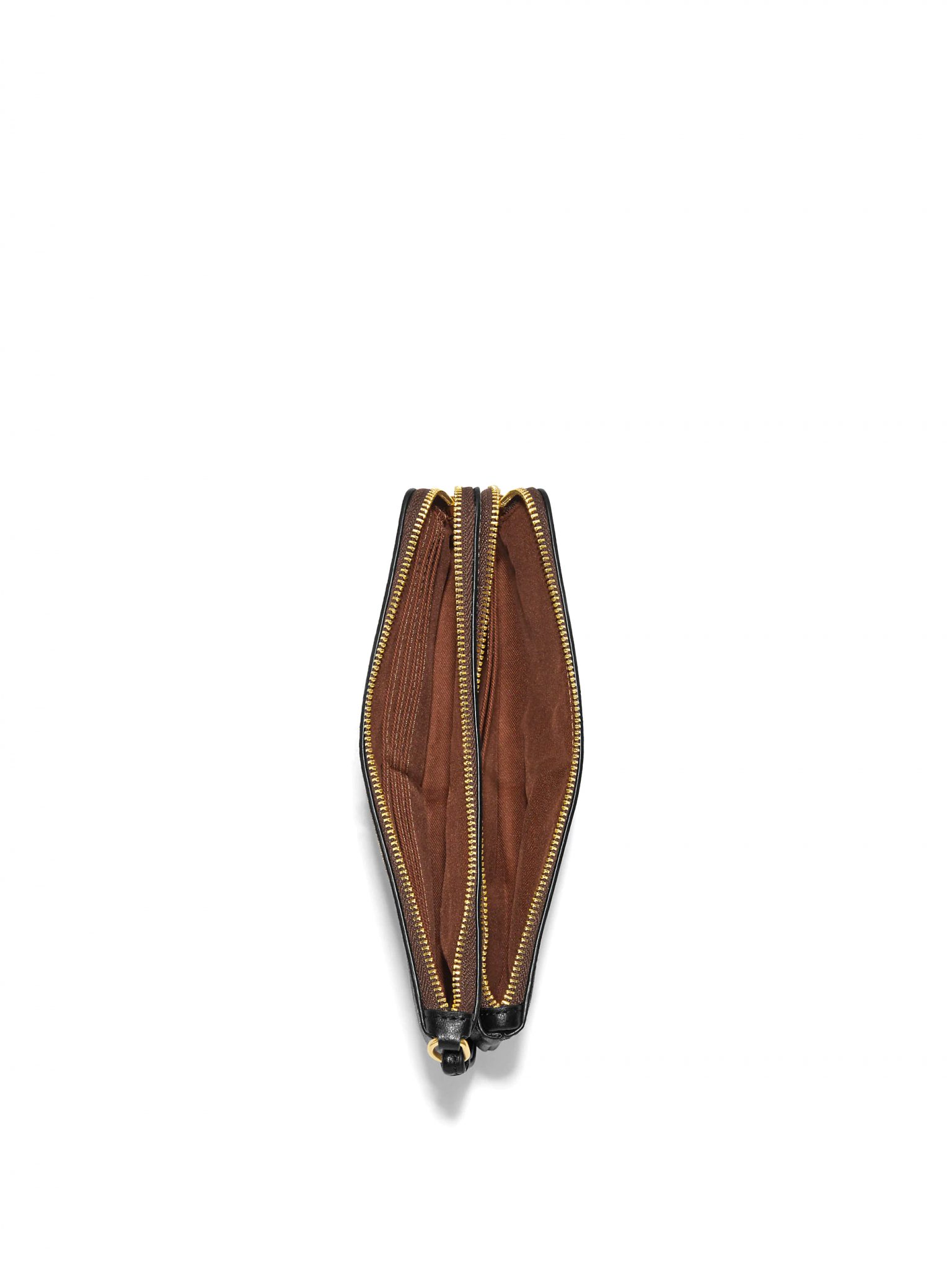 Coach Double Zip Wallet C7313 Blocked Signature Khaki Brown Multi - Averand