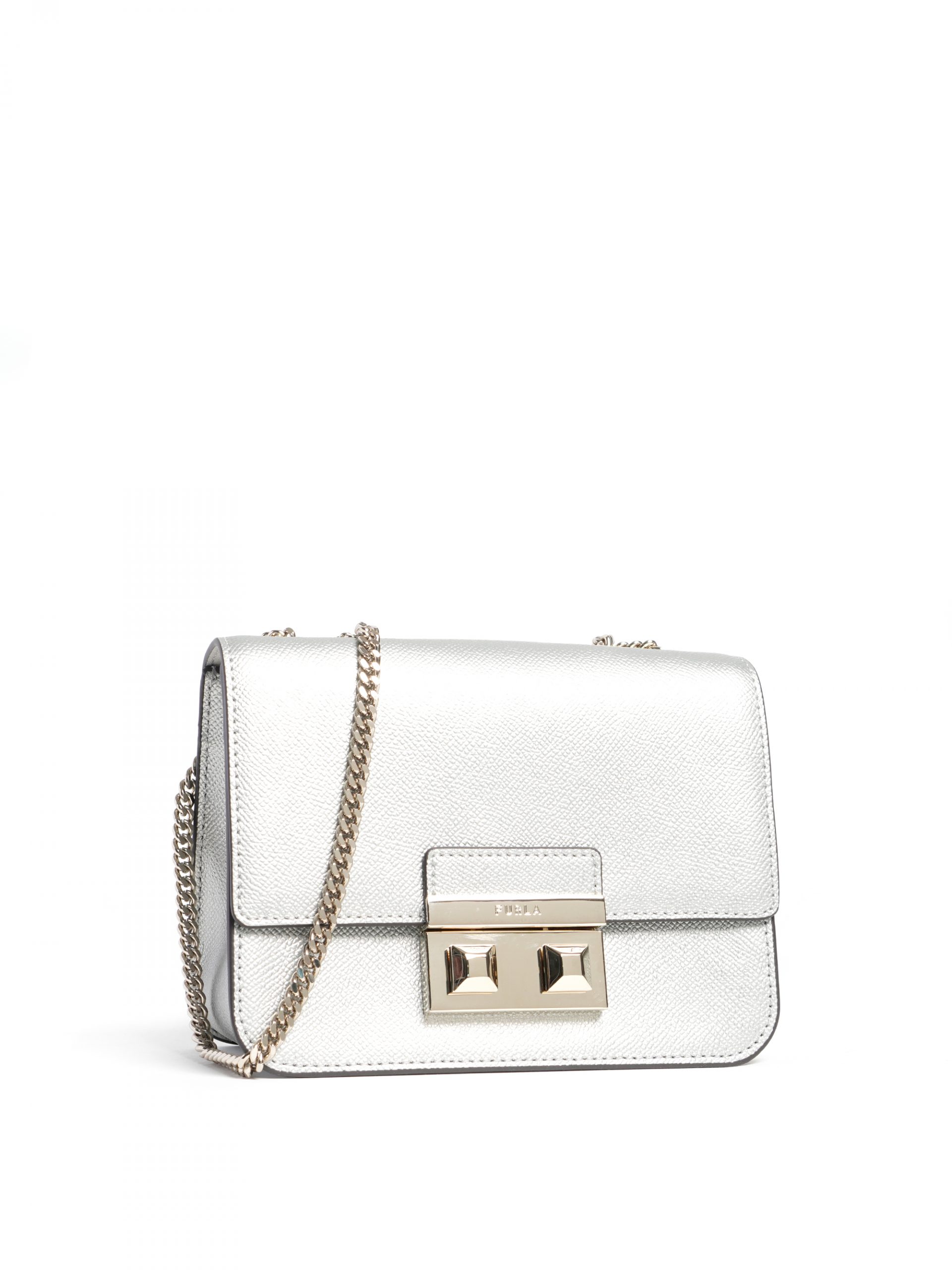 Furla Bella Crossbody Mini Silver - Averand