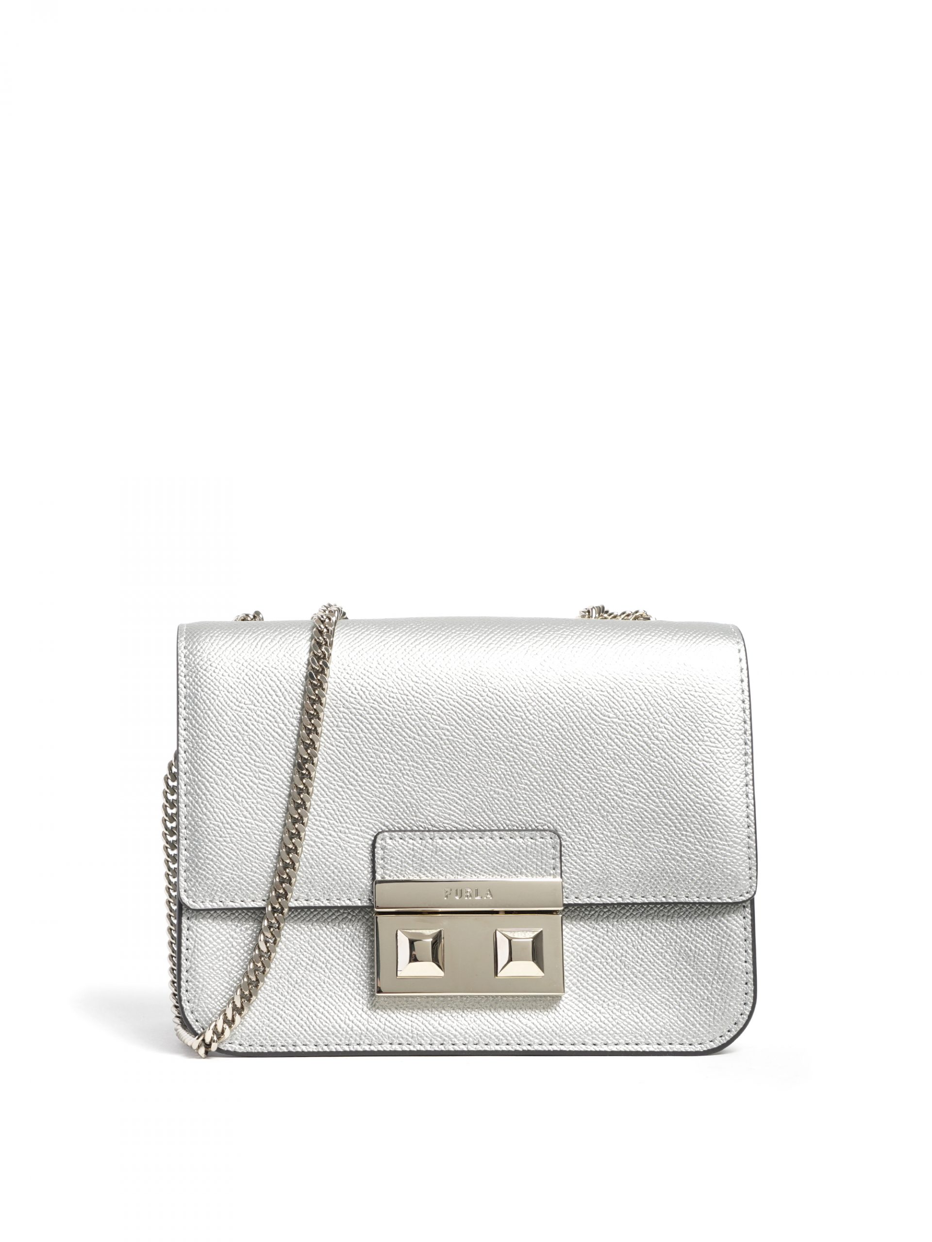 Furla Bella Crossbody Mini Silver - Averand