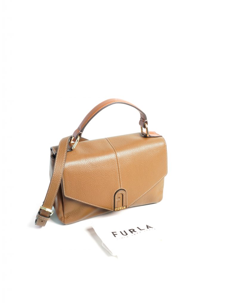 Furla Dafne S Top Handle Vitello Keria Cognac - Averand