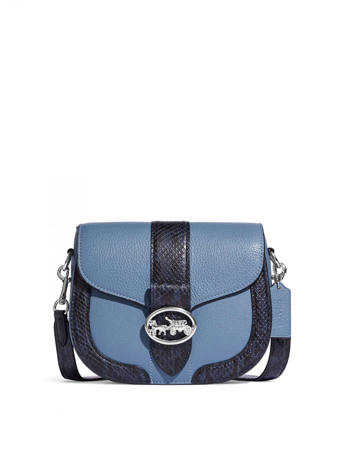 Coach Georgie Saddle Bag Indigo Multi - Averand