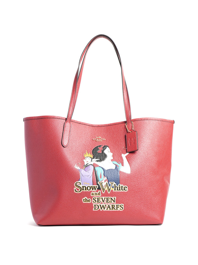 Coach Disney X Coach City Tote Evil Queen Motif Red Apple Multi Khaki ...