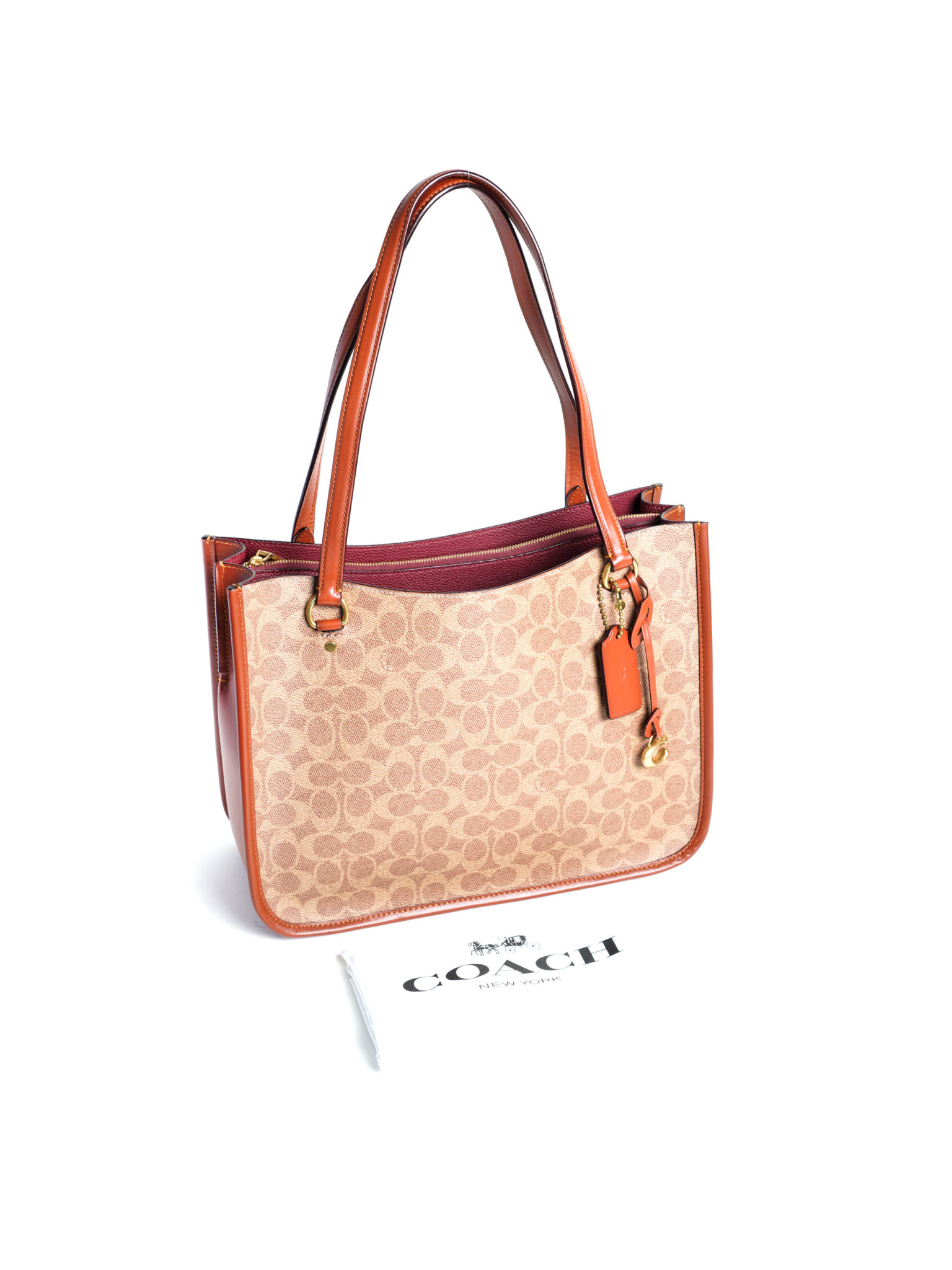 Coach Tyler Carryall Signature Tan Rust - Averand