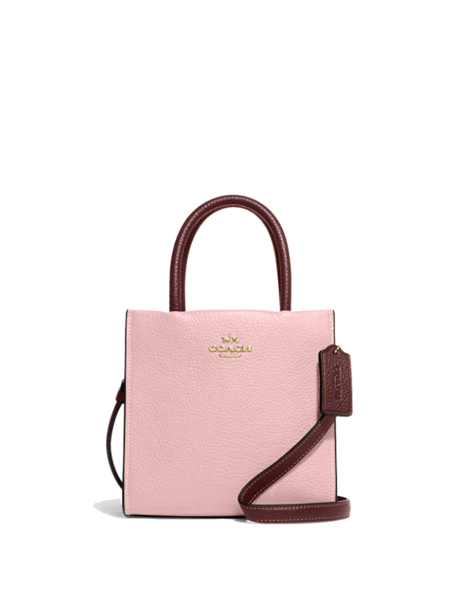 Coach Mini Cally Crossbody Powder Pink Wine Multi - Averand