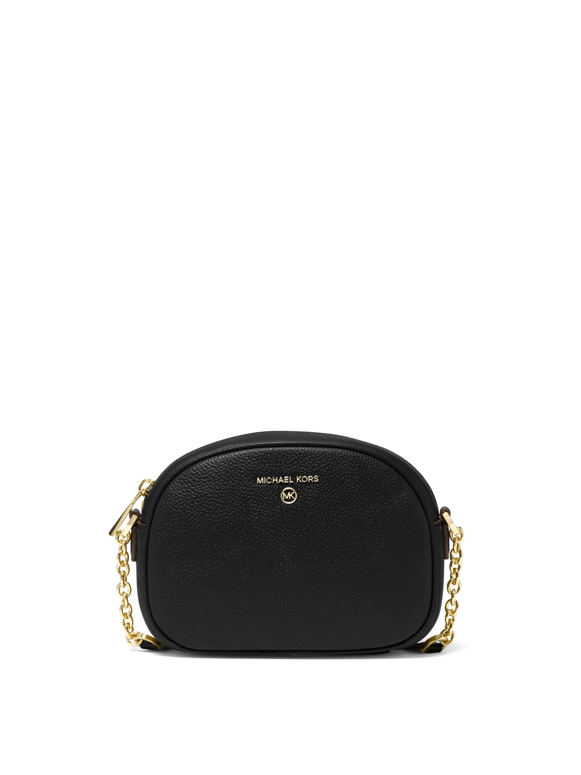 Michael Kors Jet Set Glam Oval Small Crossbody Black - Averand