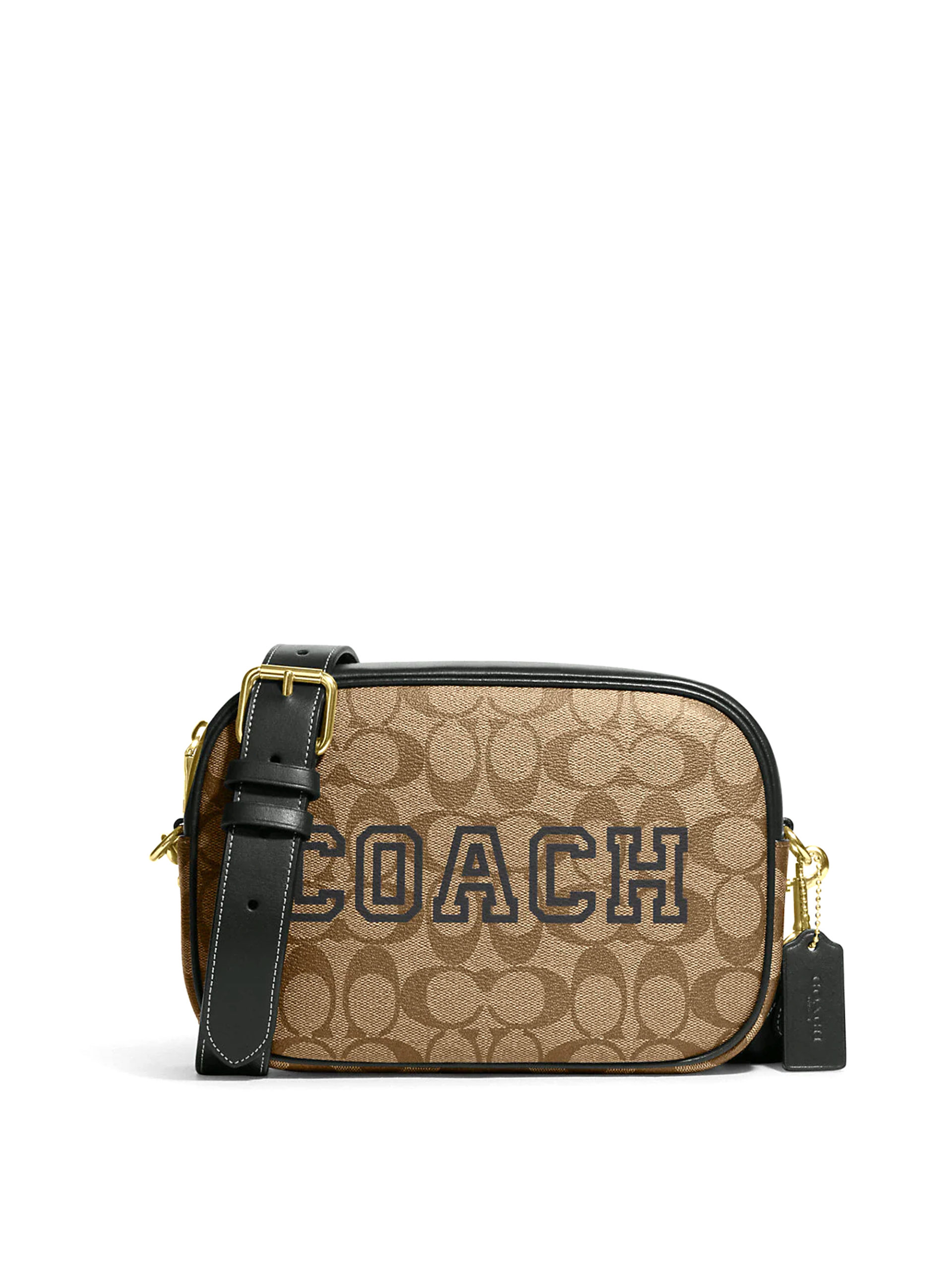Coach Jamie Camera Bag Varsity Motif Signature Khaki Amazon Green - Averand