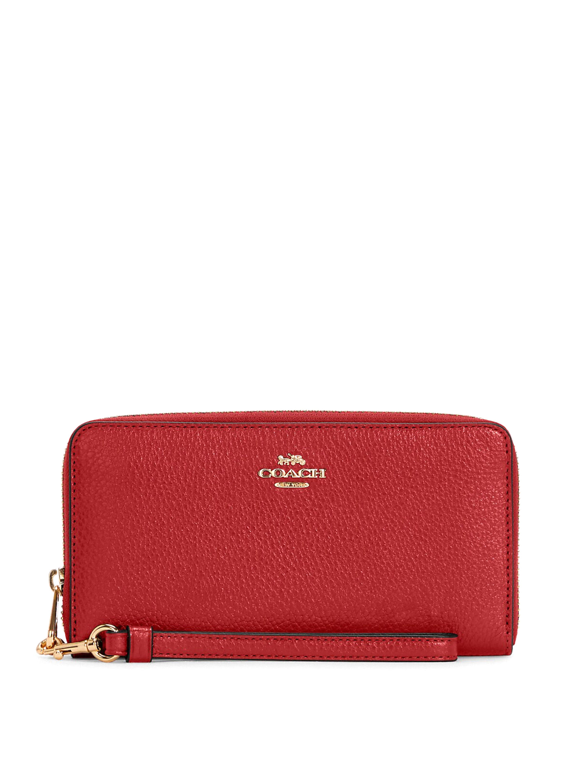 Coach Long Zip Around Wallet 1941 Red - Averand