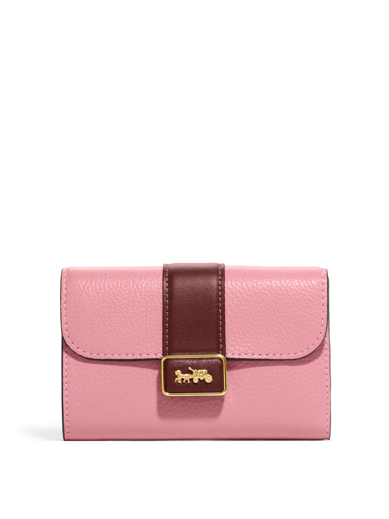 Coach Medium Grace Wallet Shell Pink Wine - Averand