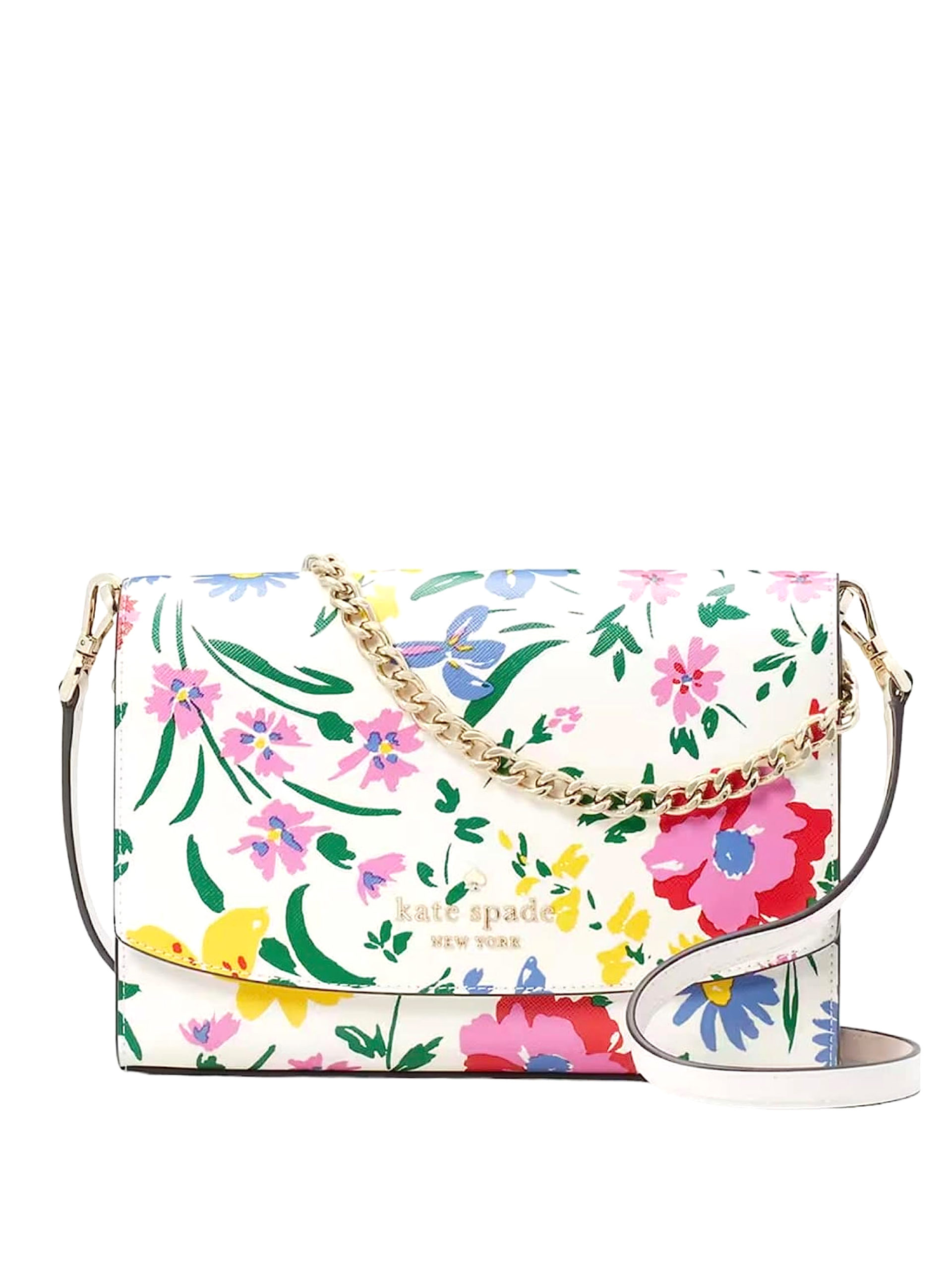 Kate Spade Carson Garden Bouguet Convertible Crossbody Bag Cream Multi ...