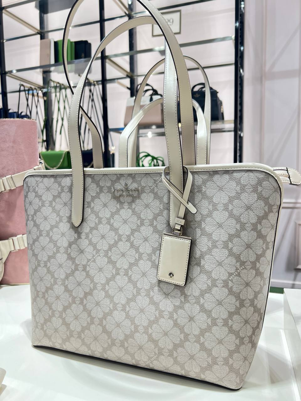 Kate Spade Flower Tote Beige Multi - Averand