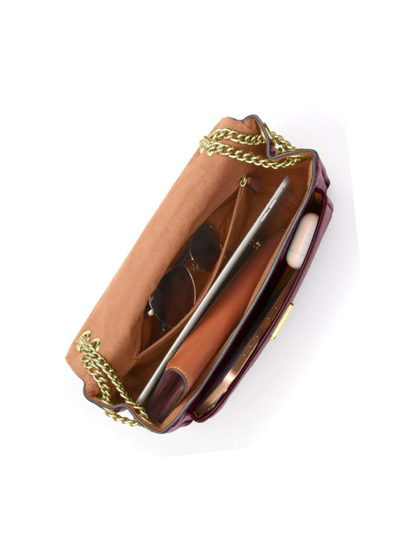 Coach Elodie Crossbody Bag Signature Gold Walnut Brown - Averand